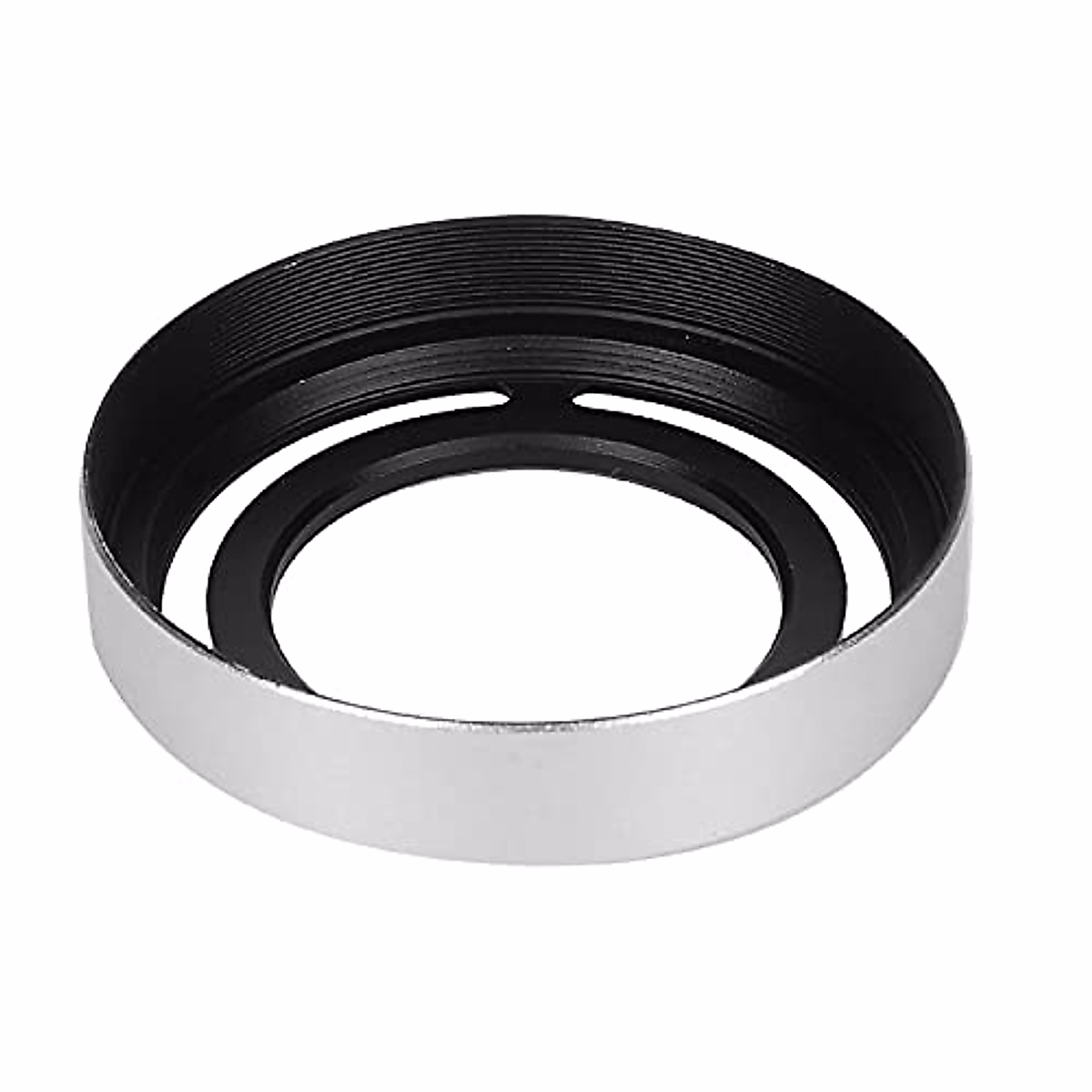 Hood,52Mm Silver Lens Hood,Fuji X10 Lens Hoodlhx10 Beautiful Appearance Hollow Metal Compact Detachable Camera Lens Hood for Fuji X10/X20/X30(Argent) (Sliver)
