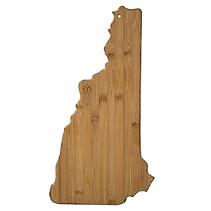 Totally Bamboo New Hampshire State Shaped Serving & Cutting Board, Natural Bamboo