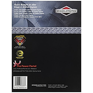 Briggs & Stratton 276781 Single Cylinder OHV Repair Manual