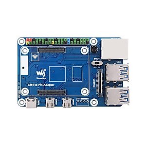 CM4 to Pi 4B Adapter for Raspberry Pi, Use CM4 to Reproduce The Original Appearance of The Pi 4B, Alternative Solution