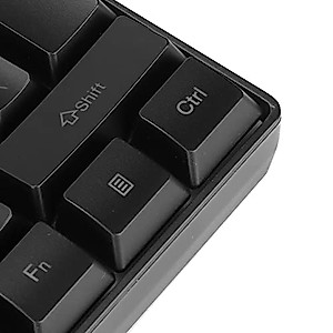 Gaming Keyboard, Computer Keyboard DC5V 100mA RGB Light FN Combination Shortcut Keys 61 Keys for Office