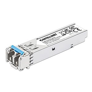 Intellinet 1000Base-SX SFP to LC Multi-Mode Mini GBIC Module 1G Fiber Transceiver - Cisco GLC-SX-MM Compatible - Wavelength 850 nm - Hot Plugging - Up to 550 m. – 545006-SGL