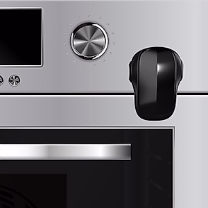Oven Lock Childproof, Oven Front Door Lock Child Safety, Easy to Install, Heat-Resistant, Black, by Heart of Tafiti