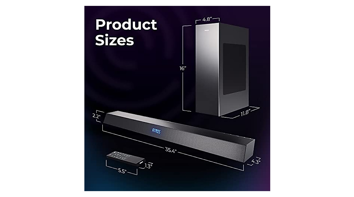 PHILIPS Dolby Atmos Soundbar: Immersive TV Audio & Wireless Sub