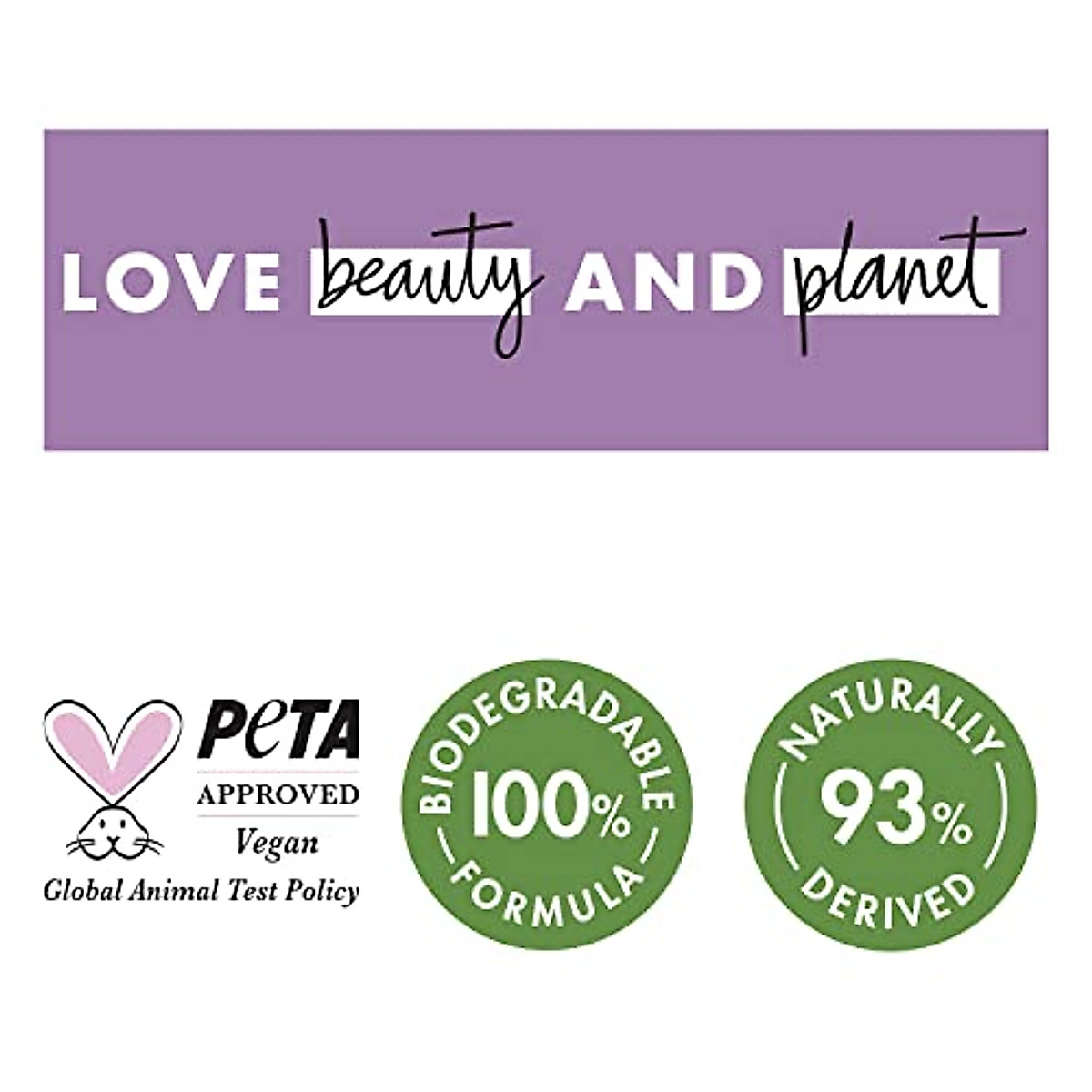 Love Beauty and Planet 100% Biodegradable Shampoo Soothe & Nourish Dry Scalp Hemp Seed Oil & Nana Leaf Sulfate-free, Silicone-free, Cruelty-free, Vegan Shampoo 13.5 oz