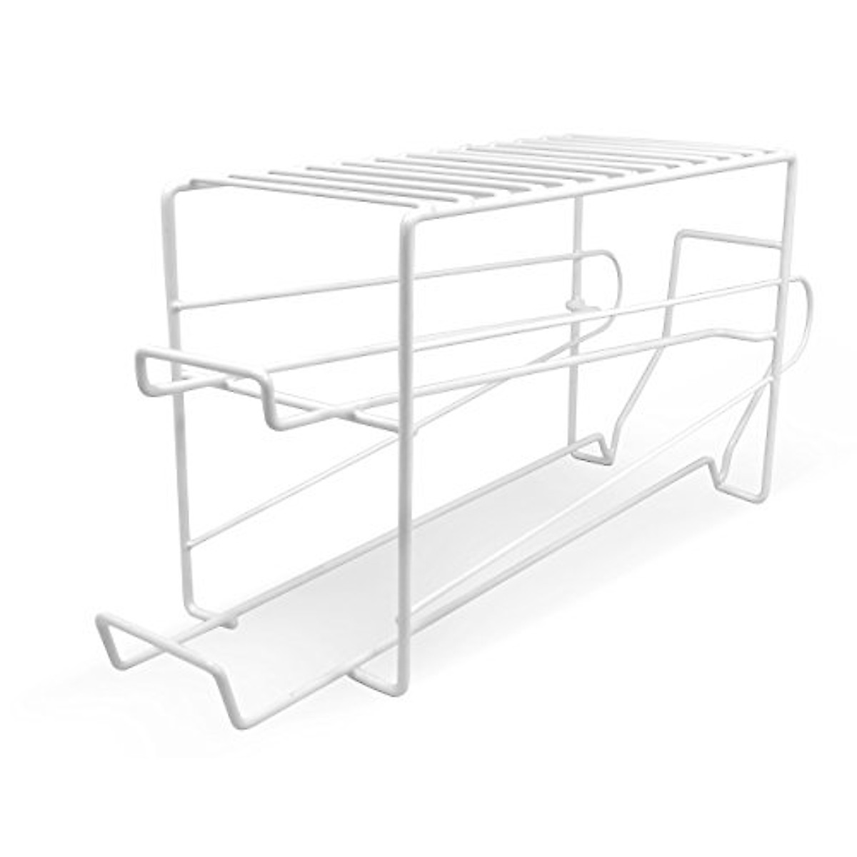 Sorbus Soda Can Rack Beverage Dispenser – Dispenses 12 Standard Size 12oz Soda Cans (White)