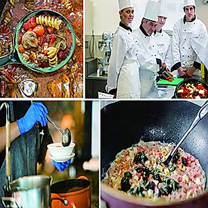 BAERFO High Grade Kitchen Ladle, Soup Ladle,Cooking Ladle for Soup,Heat-proof Design of Hollow Handle,Stainless Steel Ladle for Cooking（4ouce/13.5 Inch)