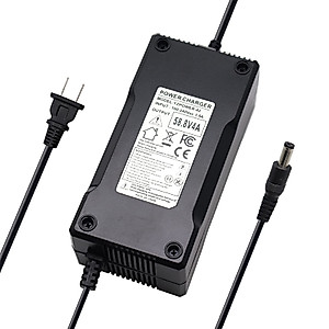 58.8V 4A Lithium Battery Charger AC Adapter Power Supply for 14S 51.8V 52V Batteries Pack DC 5.5 * 2.1mm Plug with 5.5 * 2.5mm Tip