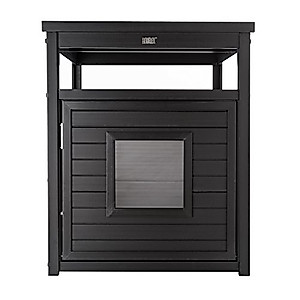 New Age Pet ECOFLEX Jumbo Cat Box Cover and End Table with Litter Box Enclosure and a 10 Year Warranty Hides Unsightly Litter Box made with Moisture & Odor Resistant Composite Material