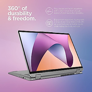 Lenovo IdeaPad Flex 5 16" 2-in-1 Touchscreen Laptop, 10-Core i7-1255U, 100% sRGB, 400nits, QHD(2560 x 1600), Wi-Fi 6, Thunderbolt 4, w/HDMI, 16GB LPDDR4x-4266 RAM, 1TB PCIe SSD