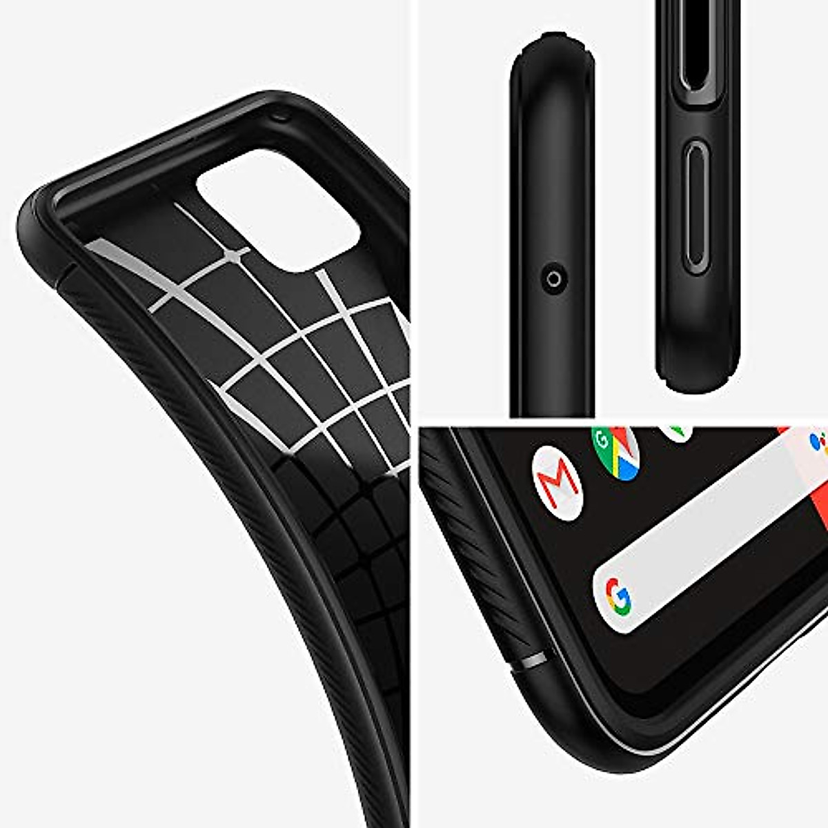 Spigen Rugged Armor Designed for Google Pixel 4 Case (2019) - Matte Black