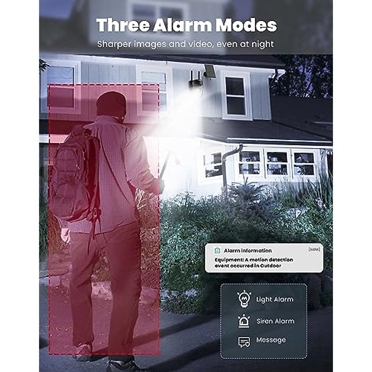 FOAOOD 2K Security Camera Wireless Outdoor, Sloar Camera for Home Security Outside, APP Controls 360° Full Coverage, Color Night Vision, Human Detection, IP65 Waterproof, 2.4G WiFi Connection