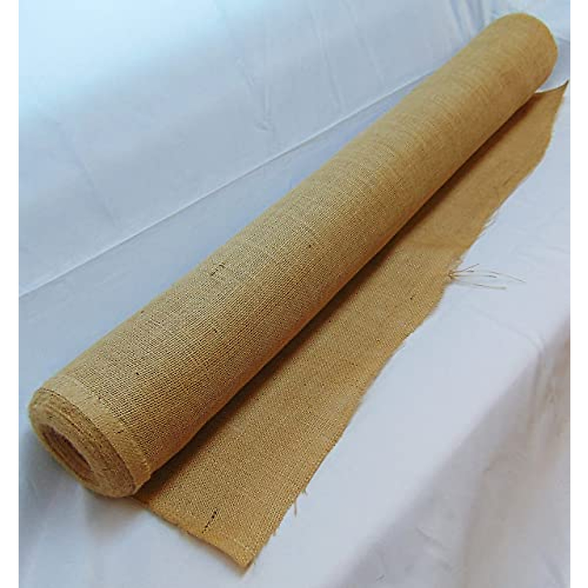 AAYU Brand 20 -Yards Premium Burlap Fabric 40" X 60ft | 20-Yards 40 inch x 60 feet DIY Burlap-Fabric Sackcloth Landscape Cloth Plain Garden Planter Signs Eco-Friendly, Jute Wedding Aisle Runner Roll