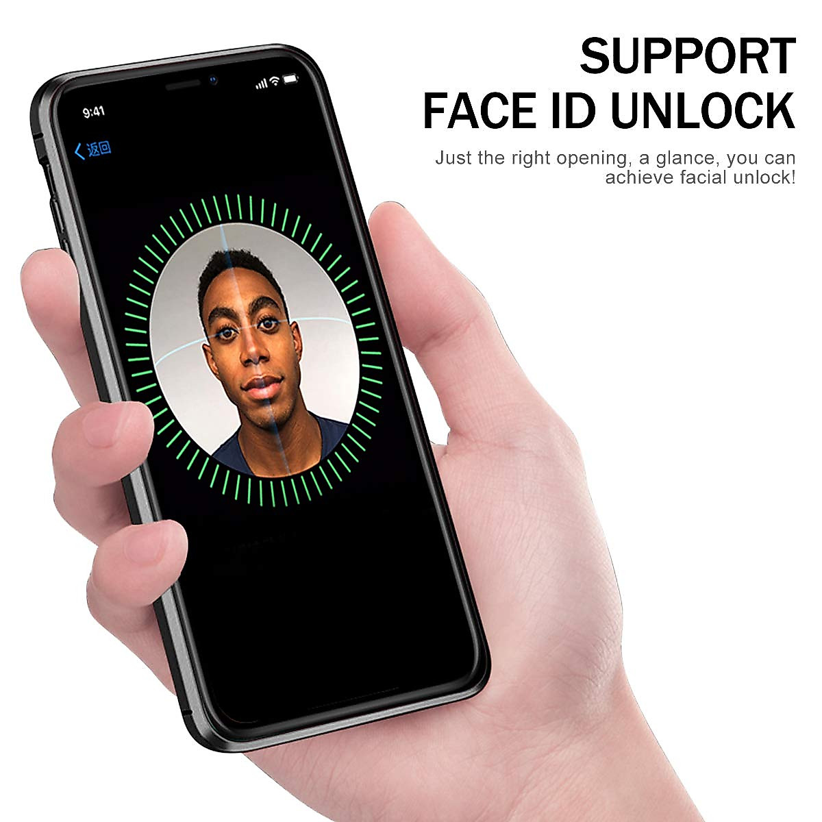 Anti-peep Magnetic Case for iPhone XR,Anti Peeping Magnetic Adsorption Double-Sided Privacy Screen Protector Clear Back Metal Bumper Antipeep Anti-Spy Phone Cases Cover for iPhone XR-Black