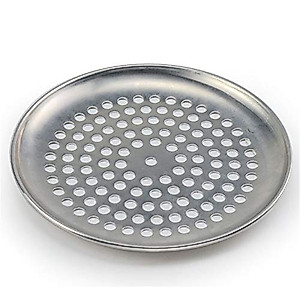 2 pcs Pizza Pans with Holes 10inch 12inch Non-Stick Round Pizza Baking Tray Plate Bakery pizza tools oven outdoor metal Oven Tray Pizza Tray