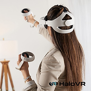 Halo VR for Meta Quest 2, Accessories Bundle - Head Strap Plus 2 Knuckle Straps & 2 Anti-Drop Wristbands - Adjustable for Ultimate Comfort, Oculus/Meta Quest 2 Not Included