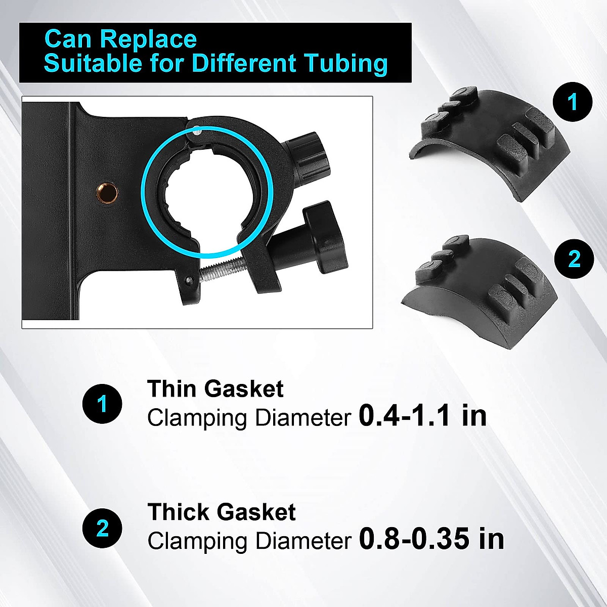 Mr.Power Microphone Stand Plastic Tray with Phone Holder, Mic Stand Clamp-On Rack Tray Holder for Most Mic Stands, for Stage, Live Streaming, Concert Performance, Karaoke (10.6" x 8") (Large)