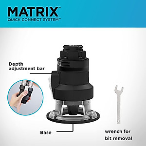 BLACK+DECKER Matrix Router Attachment For Cordless Drill (BDCMTR)