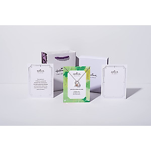 Love Will Keep Us Close Mother Child Cat Heart Necklace Pendant in Sterling Silver and 14K Rose Gold Plating with Diamonds