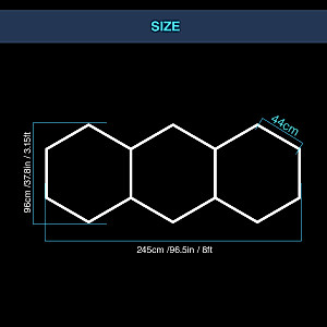 Hexagon Garage Light :16 Pack 128W 6500K 3 Honeycomb Ceiling Hex Lights Hexagon LED Lights for Garage Gym Basement Warehouse Auto Beauty Shop Car Detailing Hair Salon Workshop Lighting (hexagon-3-1)