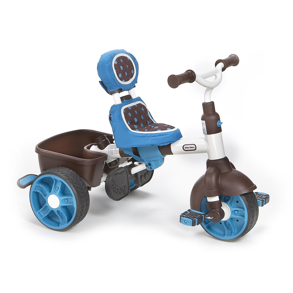 Little Tikes 4-in-1 Trike Ride On, Blue/White, Sports Edition