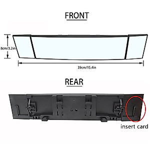 Car HD Rear View Mirror Wide-angle Adjustable Interior Mirror Large Rearview Mirror for Rear Seat Baby Safety Universal for Car SUV