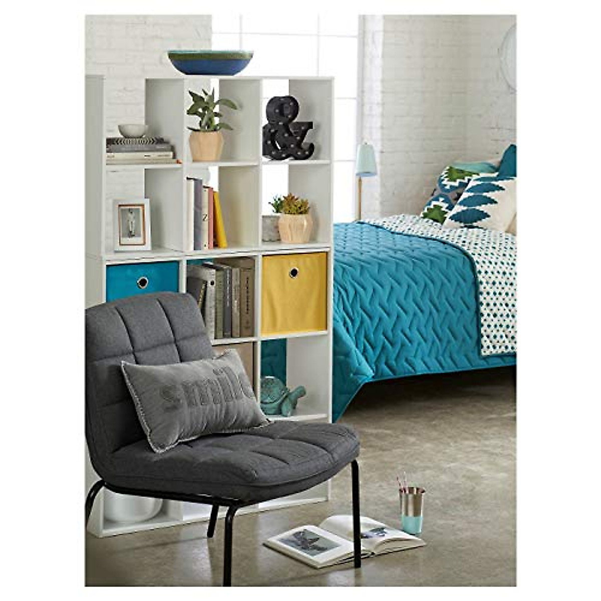 Room Essentials 9-Cube Organizer Shelf 11" (White)