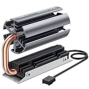 ineo M.2 2280 PCIe 5 SSD Rocket Heatsink Built with PWM Cooling Fan [M9]
