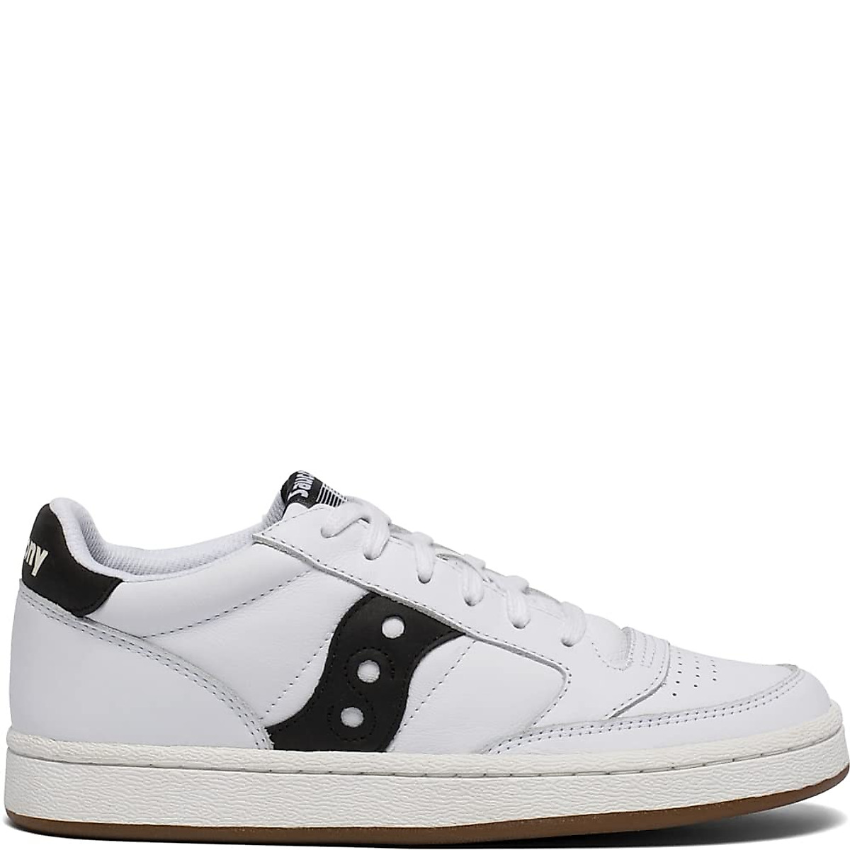 Saucony Women's Jazz Court Sneaker, White/Black, 6.5 Medium