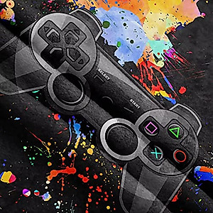 MEALY Gaming Blanket for Boys Kids Teens, Fleece Cozy Game Throw Blanket, Soft Gamer Blanket Video Game Blankets for Men Adults Suit for Bedroom Couch Birthday Gift for Bed Blankets 80 in x 60 in