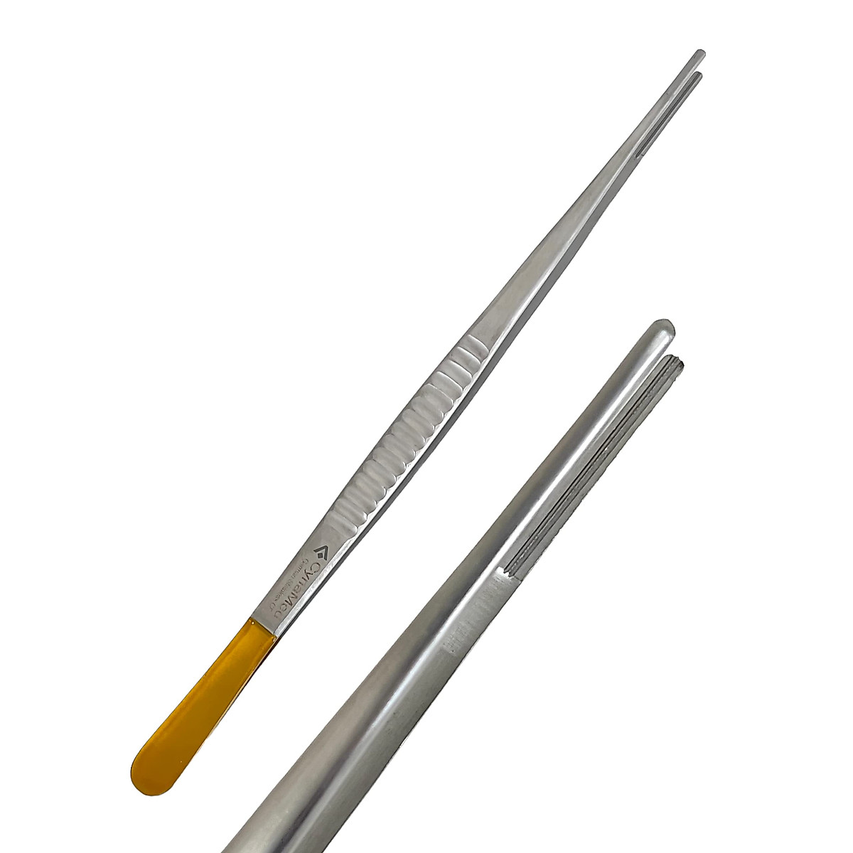 1 EACH PREMIUM GERMAN 8" DEBAKEY ARTERY ATRAUMATIC TISSUE GOLD HANDLE FORCEP INSTRUMENT