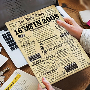 VvOoOvV 18th Birthday Card for Daughter Son, Vintage Style, Blank Inside, 7.9 x 10.6 in