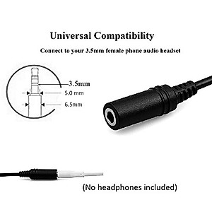 Retevis Earpiece Adapter,2 Pin to 3.5mm Walkie Talkies Headset Adapter Only Compatible RT21 RT22 RT27 RT7 H-777 H777S RT18 RT19 RT22S (Not Fit for Other Brands) 2 Way Radios (1 Pack)