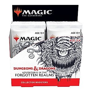 Magic: The Gathering Adventures in the Forgotten Realms Collector Booster Box | 12 Packs (180 Magic Cards)