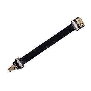 Xiwai CYFPV Mini HDMI Female to Micro HDMI Male Extension FPC Flat Cable 1080P for FPV HDTV Multicopter Aerial Photography (0.8M)