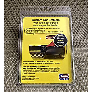 [Officially Licensed Product] - US Army 3D Domed CAR Emblem Badge Sticker Chrome Metal Round Bezel