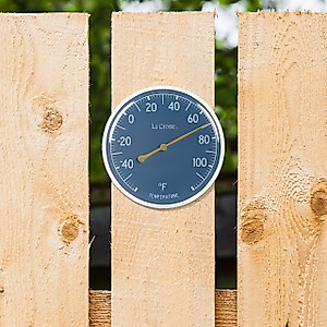 La Crosse 104-1512BL-TBP 5 inch Blue Dial Bracket Thermometer