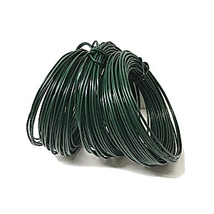 45M (147 Foot) Garden Wire Dark Green Coated Plant Twist Tie Garden Plant Training Wire