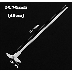 PTFE Electric Stirring Rod Overhead Stirrer Mixer Shaft Anchor Paddle for Flask in Lab (400MM)