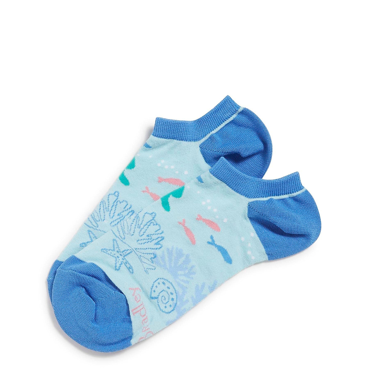 Vera Bradley Women's No-show Socks, Tiny Turtle Dream, One Size
