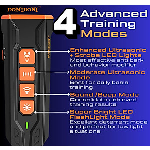 2024 Dog Bark Deterrent Device - Anti-Bark Devices for Dogs, No More Barks Dog Training Tool (Black)