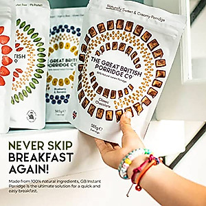 THE GREAT BRITISH PORRIDGE CO Blueberry Banana Porridge, 385 GR