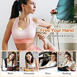 Wearable Breast Pump,Mute Breast Pump Hands Free with 2 Modes&9 Function,180ml Electric Breast Pump with Anti-Reflux Design,Portable Breast Pump Can Be Worn in-Bra-1 Pack