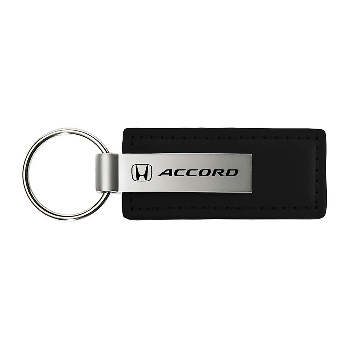 Au-TOMOTIVE GOLD, INC Officially Licensed Black Leather Key Chain for Honda Accord