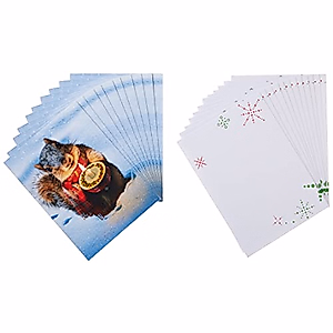 Avanti 10-Count Christmas Cards, Little Squirrel with a Candle