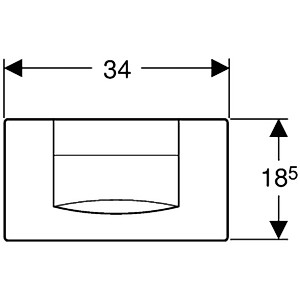 Geberit 115222111 200 F Actuator Plate, Multi-Colour