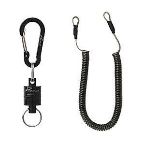 GOODCAT Fly Fishing Net, Bass Trout Landing Net, Folding Fishing Nets Fresh Water, Safe Fish Catching or Releasing, Fly Fishing net Magnetic Release (A:Square-Extend Length:24.6")