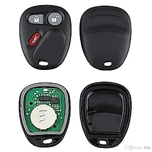 Pack of 2 Car Keyless Entry Remote Control Mushan Key Fob Fits for Chevrolet Silverado Equinos Suburban 2003-2006,Fits for Cadillac Escalade/for GMC Yukon 2003-2006