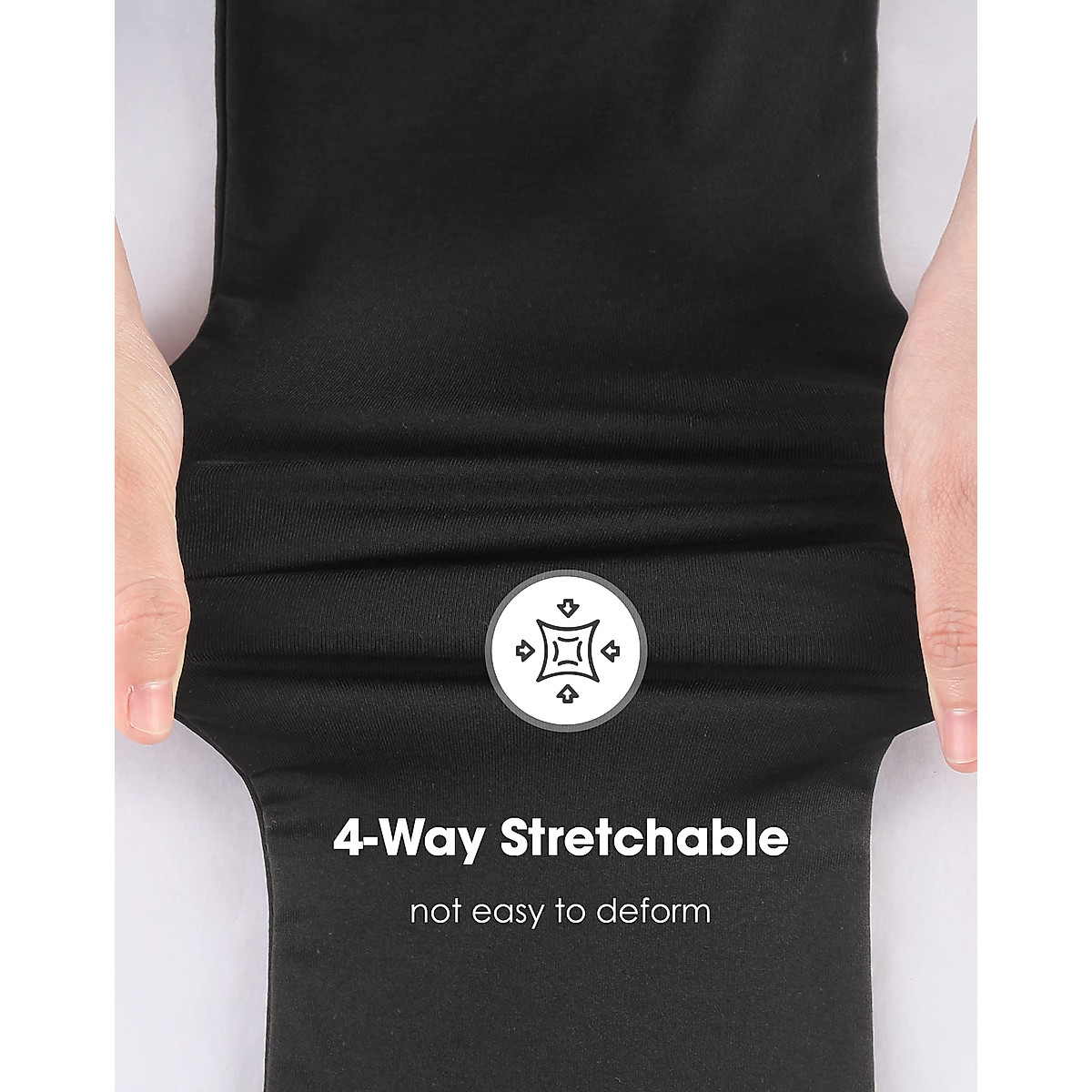 MANCYFIT Womens Thermal Underwear Pants Fleece Lined Leggings Black X-Small