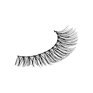 KISS Looks So Natural, False Eyelashes, Shy', 12 mm, Includes 5 Pairs Of Lashes, Contact Lens Friendly, Easy to Apply, Reusable Strip Lashes, Glue On